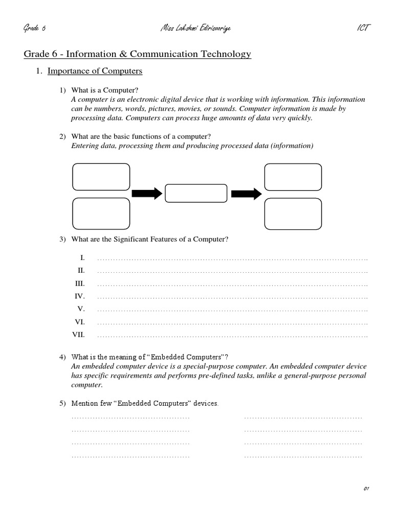 Importance of Computer | Download Free PDF | Computer Data Storage | Input/Output