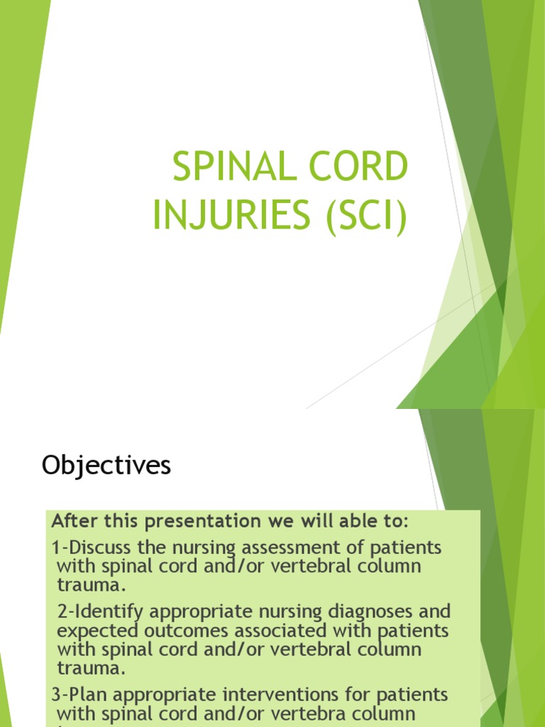 Spinal Cord Injury | PDF | Vertebral Column | Spinal Cord