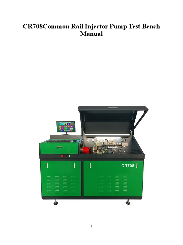 BC-CR708 Operating Manuals | PDF | Fuel Injection | Electricity