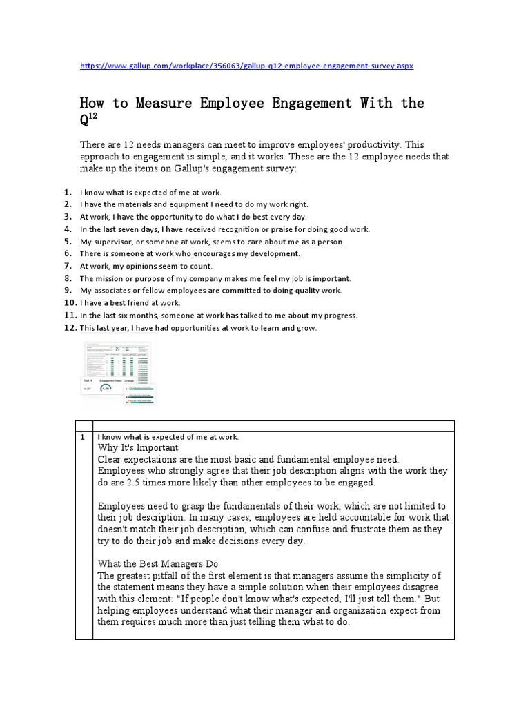 Measure Employee Engagement | PDF | Employment | Employee Retention