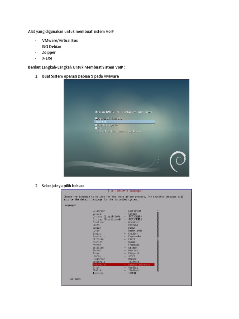 Modul Konfigurasi VoIP Di Debian9 | PDF | Griya & Taman | Komputer
