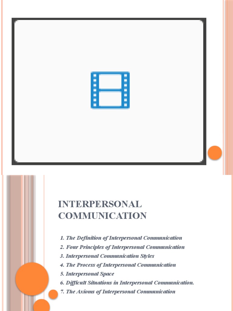 INTERPERSONAL COMMUNICATION - копия | PDF | Communication ...