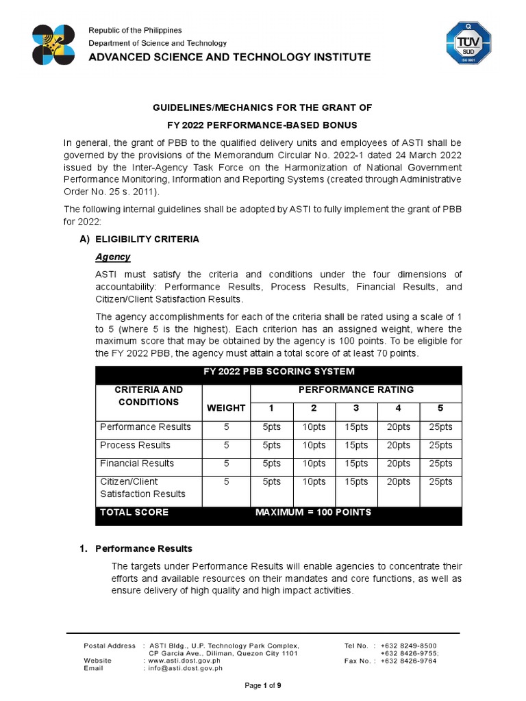 Guidelines PBB | Download Free PDF | Business | Governance