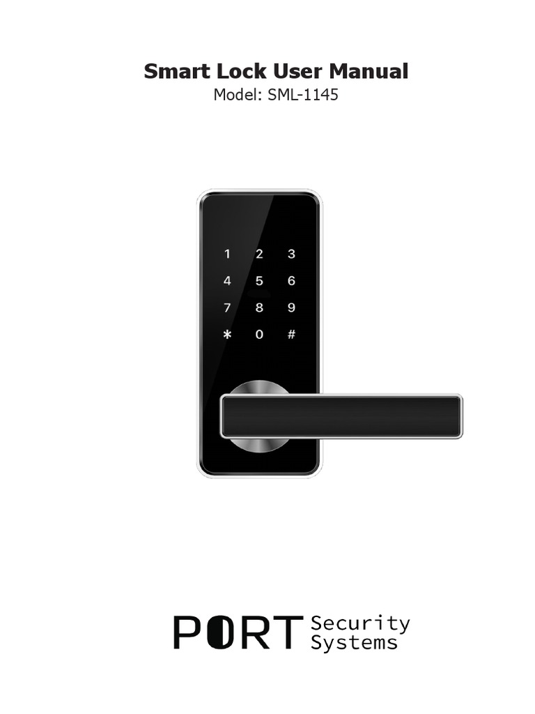 Smart Lock User Manual Zn01xx | PDF | Password | Screw