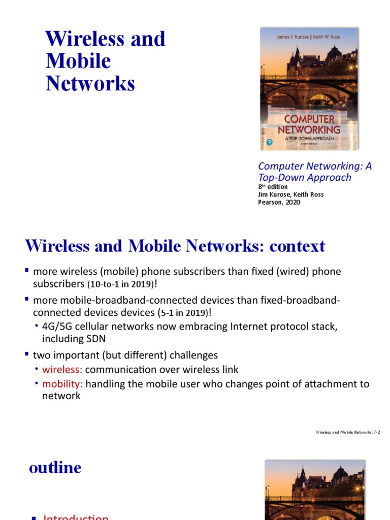 Chapter - 9 - V8.0-Wireless and Mobile Networks | PDF | Wireless Lan | Computer Network