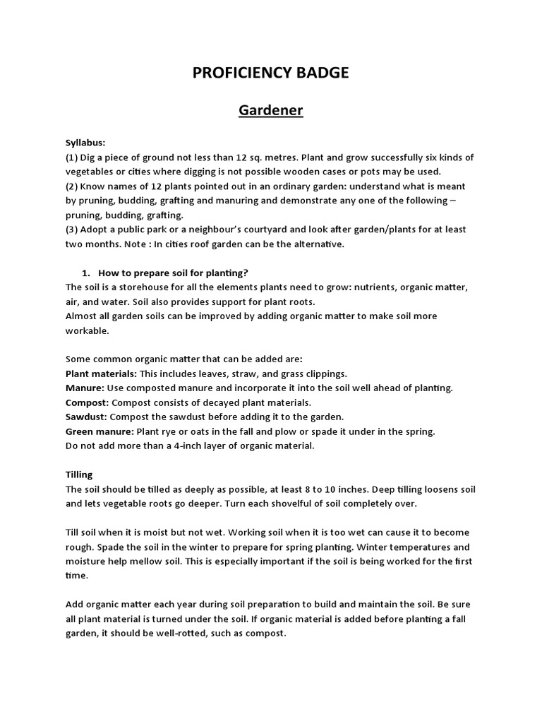 Gardener | PDF | Compost | Soil