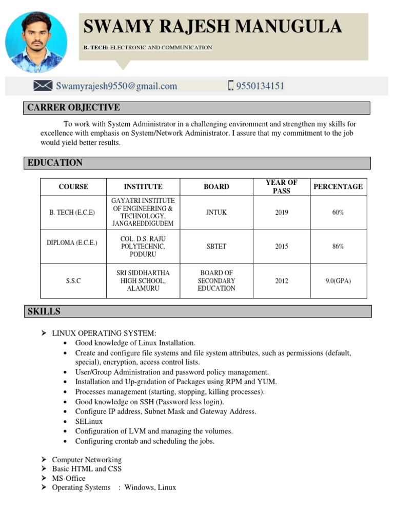Swamyrajesh | PDF | Computer Network | Operating System