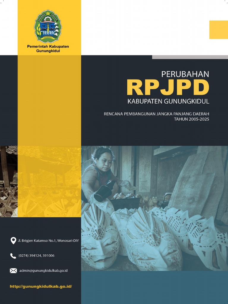 Perubahan RPJPD Kabupaten Gunugkidul Tahun 2005 2025 | PDF ...