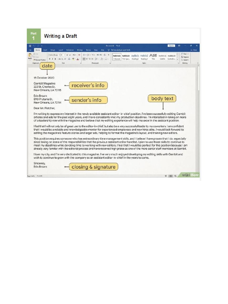 Sample Draft Letter | PDF