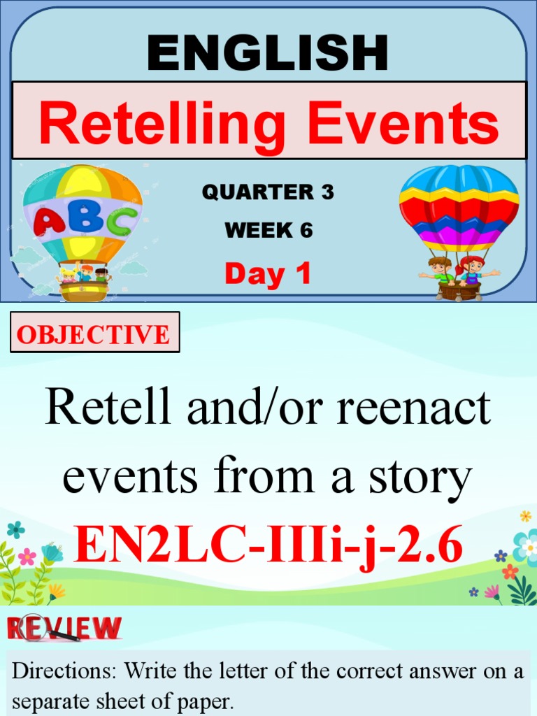 English Q3 Week6 Days-1-5 | PDF | Little Red Riding Hood | Duck