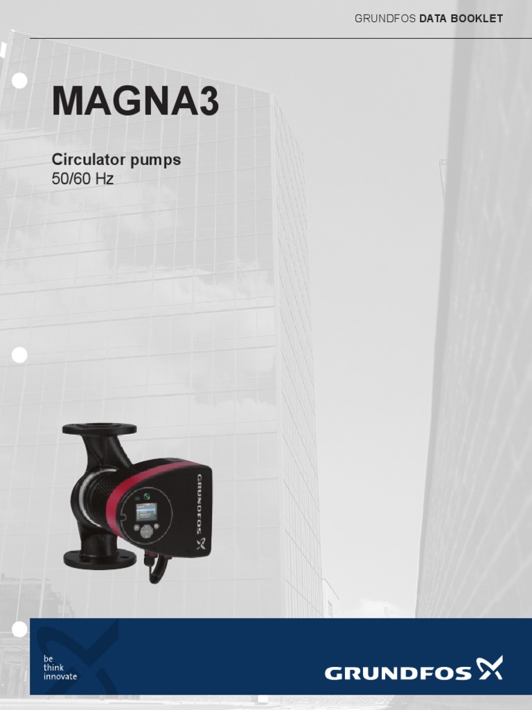 MAGNA3 Data Booklet | PDF | Pump | Water Heating