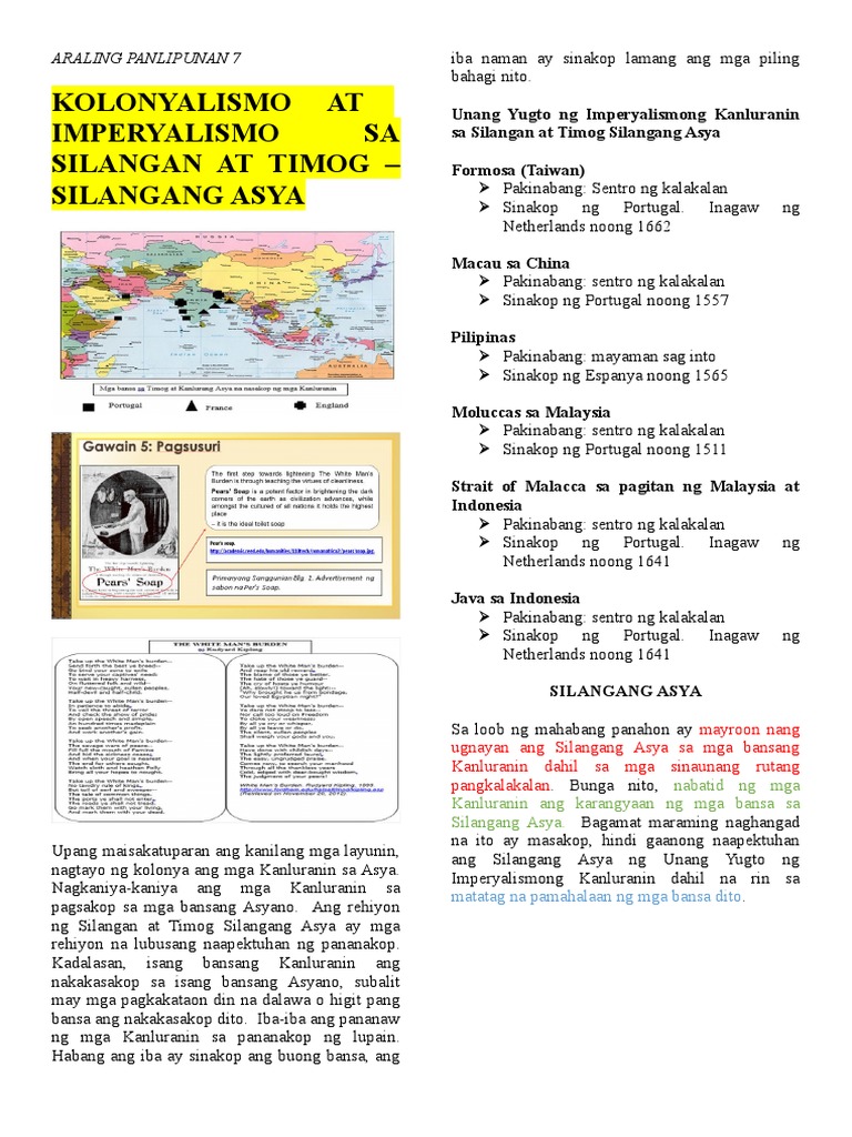 Araling Panlipunan 7 Quarter 4 | PDF