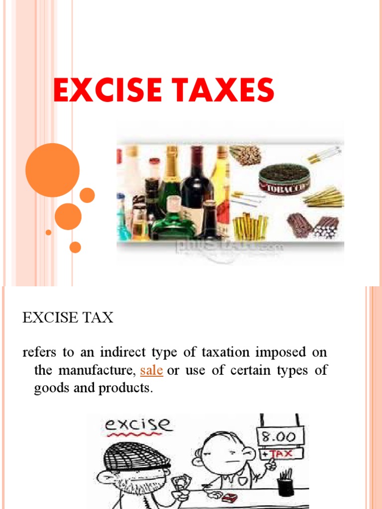 Excise Taxes | PDF | Taxes | Excise