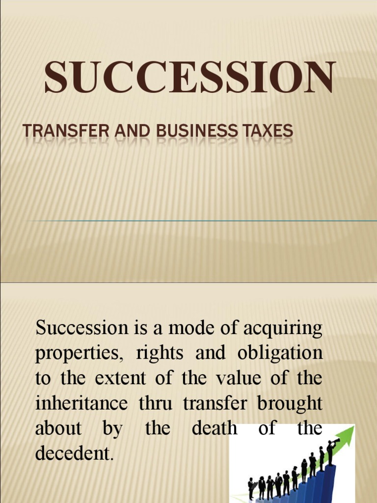 Succession | PDF | Will And Testament | Intestacy