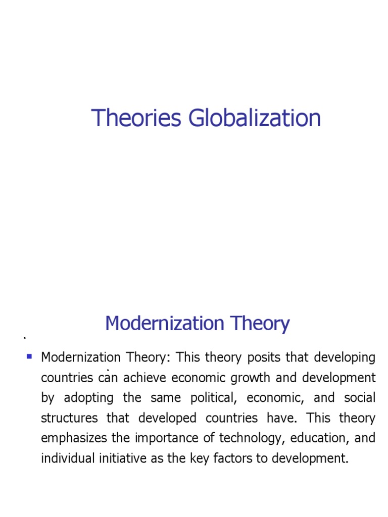 Theories of Globalization | PDF | Globalization | World Systems Theory