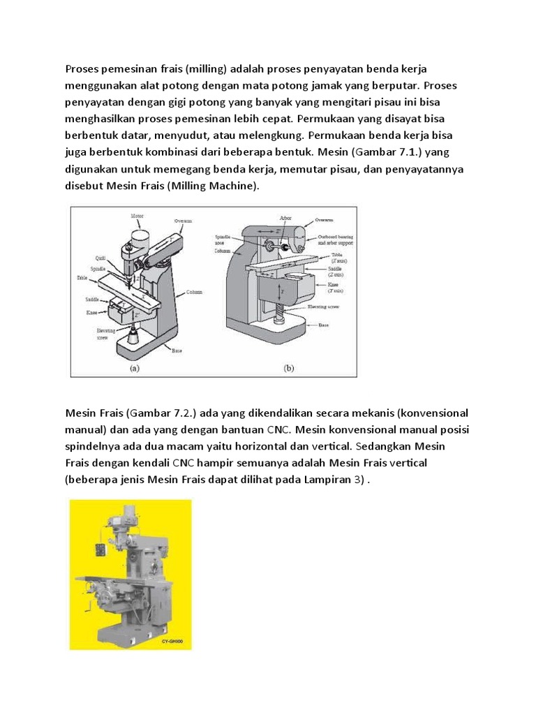 Mengenal Proses Mesin Frais | PDF