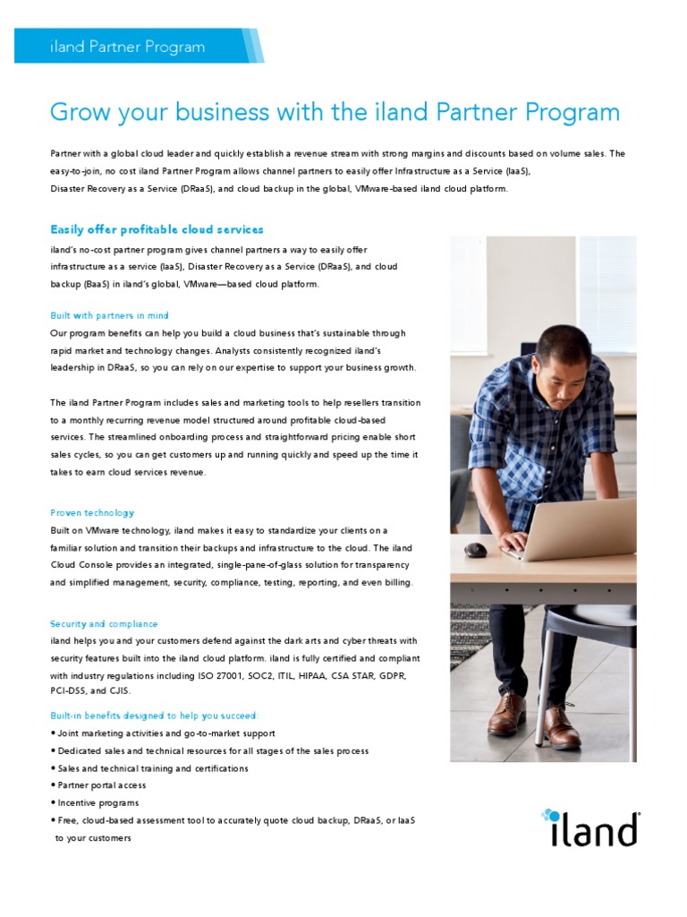 Join iland's Profitable Partner Program | PDF | Cloud Computing | Economies
