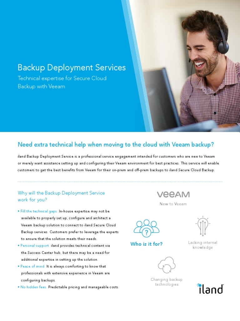 Veeam Backup Deployment Services Guide | PDF | Cloud Computing | Backup