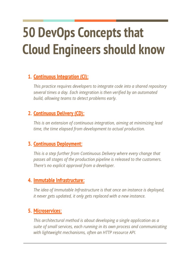50 DevOps Concept | PDF | Cloud Computing | Systems Engineering