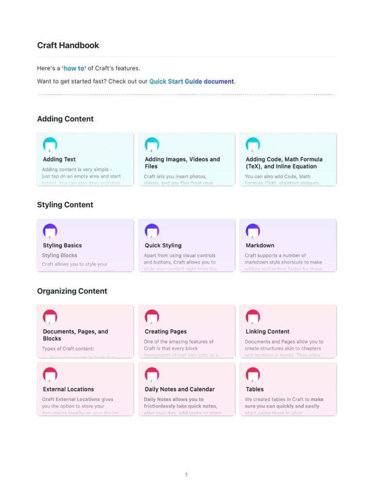 Craft Handbook | PDF | I Cloud | Ios