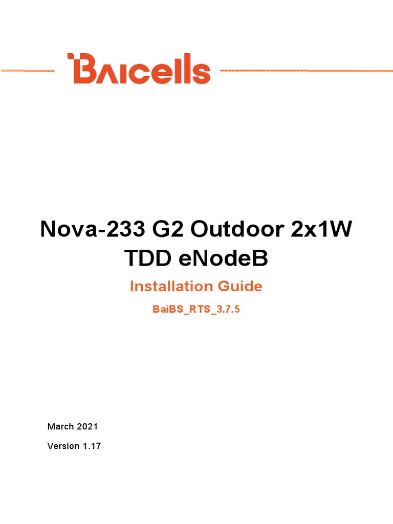 Nova233 Installation Guide | PDF | Ip Address | Electrical Connector