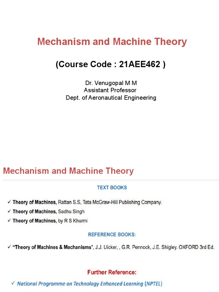 Unit1 Simple Mechanism | PDF