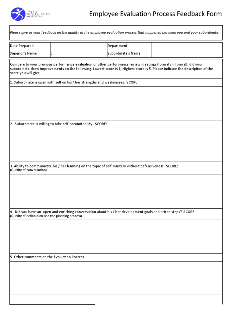 Feedback Forms | PDF | Performance Appraisal | Business