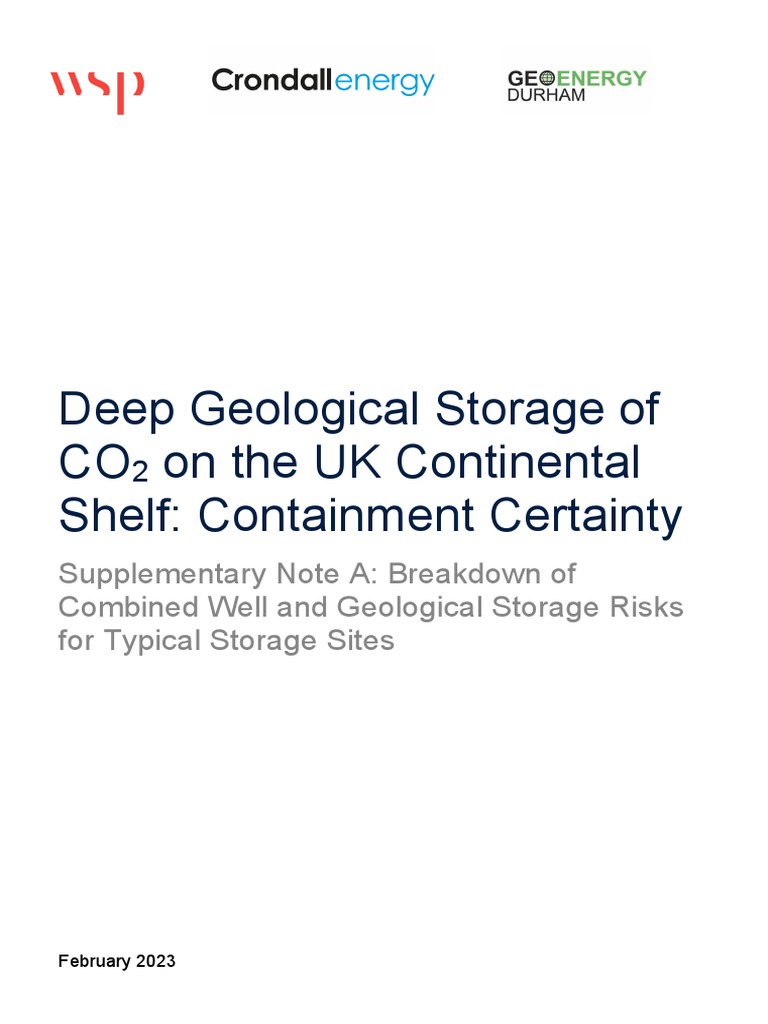 Ukcs Co2 Containment Certainty Report Note A | PDF | Aquifer | Accuracy ...