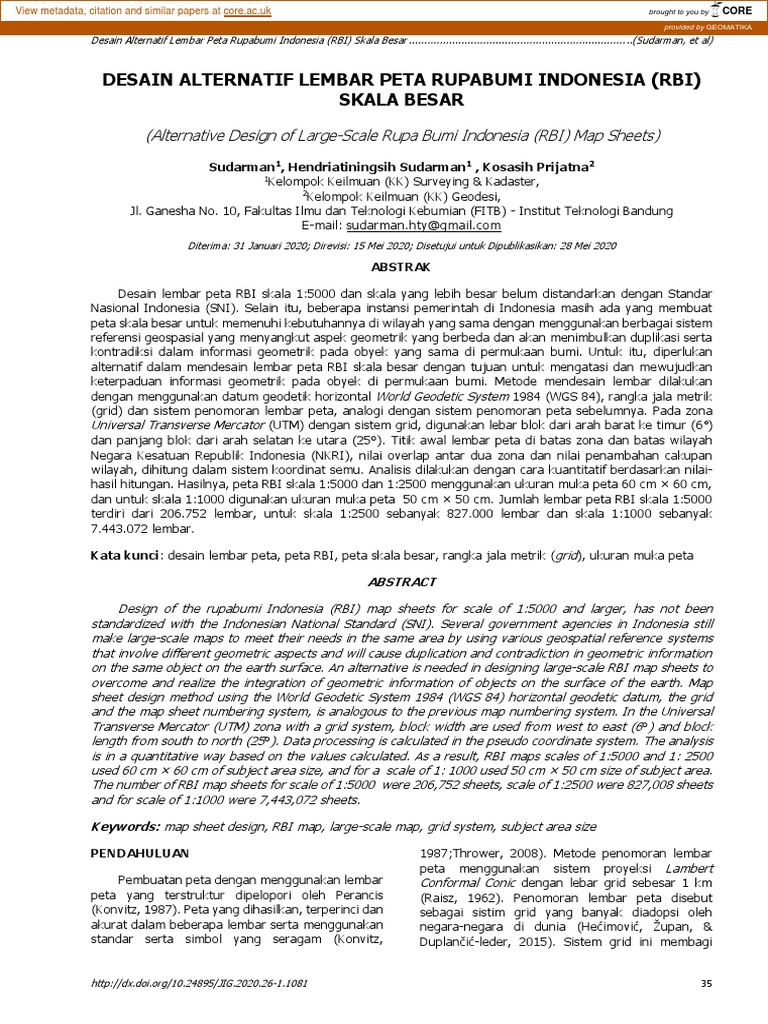 Desain Alternatif Peta RBI | PDF