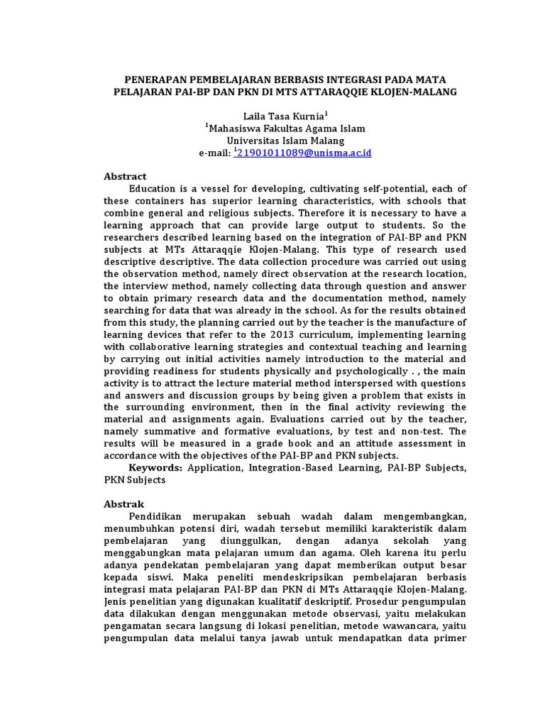 Artikel Lala | PDF | Learning | Cognitive Science