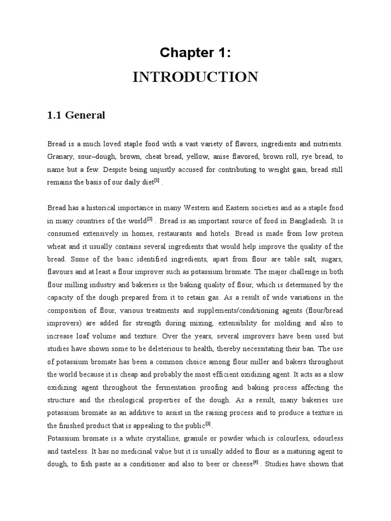 Chapter 1 Introduction | PDF | Breads | Flour