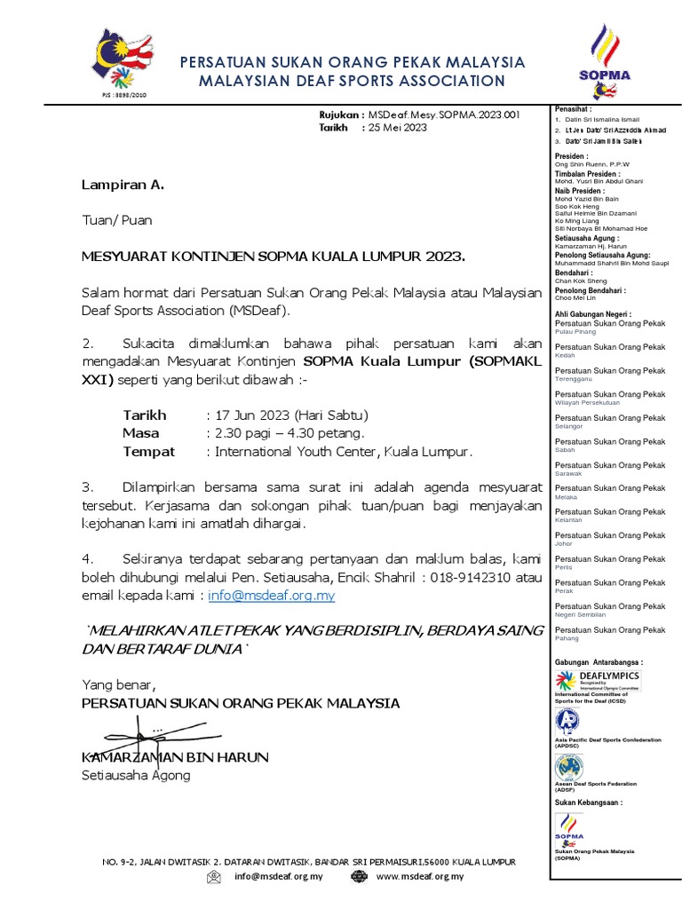 Mesyuarat SOPMA XXI 2023-2 | PDF