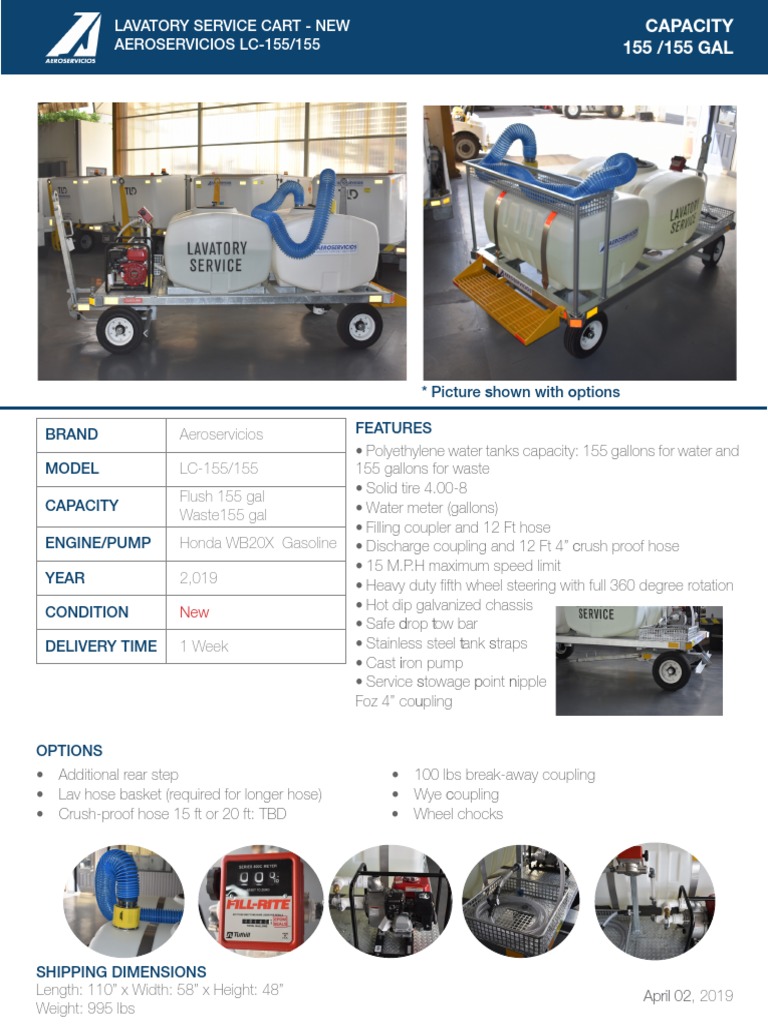 New Lavatory Service Cart LC-155/155 | PDF