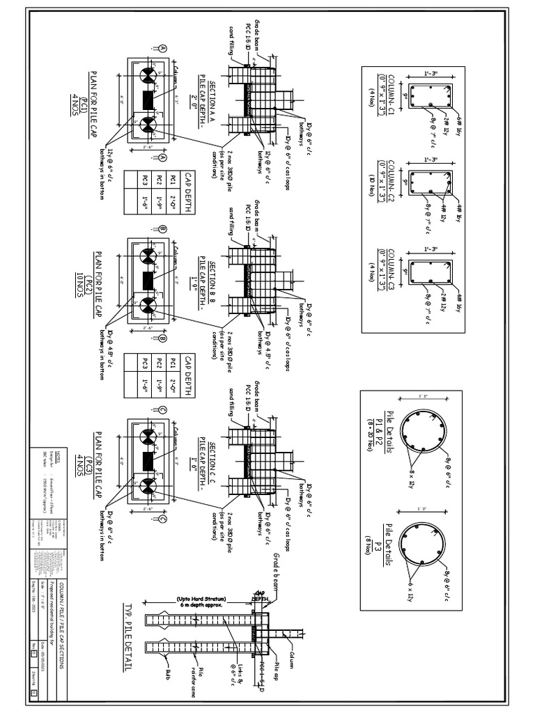 186-2023 Chennai Pile G+2 STR 03 | Download Free PDF | Deep Foundation | Components