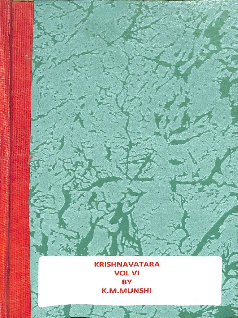 Krishnavatara Vol 6 - K.M.munshi | PDF