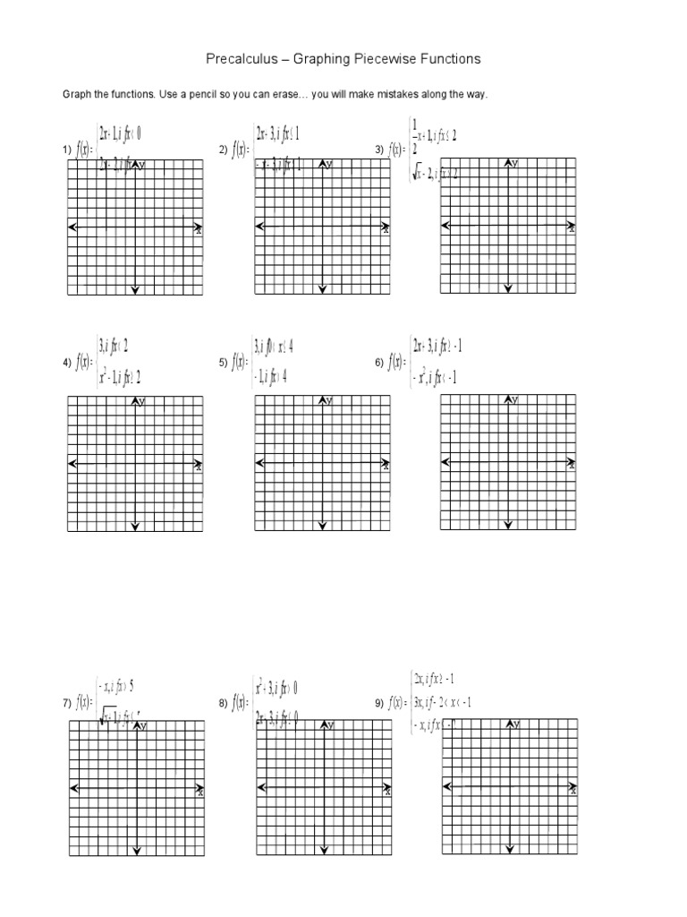 Graphing Piecewise Functions Guide | PDF | Teaching Methods & Materials ...