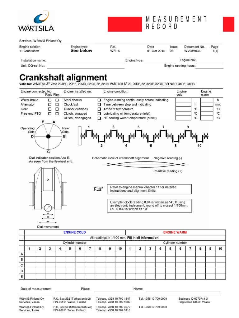 Crankshaft Alignment WV98V036 - 06gb | PDF | Clutch | Engines