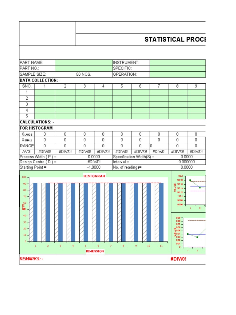 Statistical Process Control Study: Data Collection | PDF | Histogram | Statistical Theory