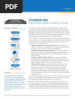 A10 Networks – Thunder ADC Data Sheet | PDF | Load Balancing (Computing) | Domain Name System