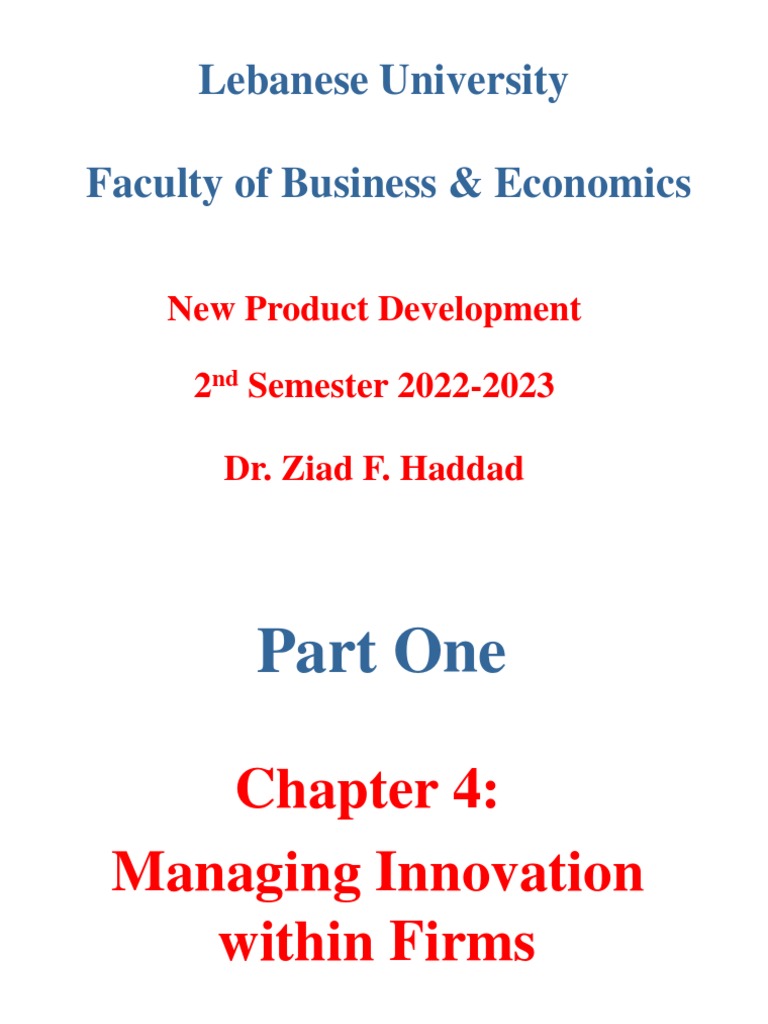 NPD Chapter Four 2023 | PDF | Innovation | Enterprise Resource Planning