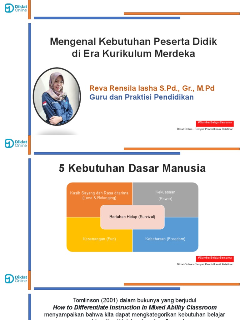 2023 - Day 4 - Reva Rensila Iasha - Mengenal Kebutuhan Peserta Didik Di Era Kurikulum Merdeka ...