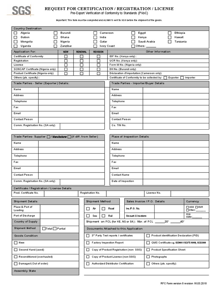 SGS-GIS-RFC - Combined Version-A4 - v8 - Mar 16 2018 | PDF | Signature ...