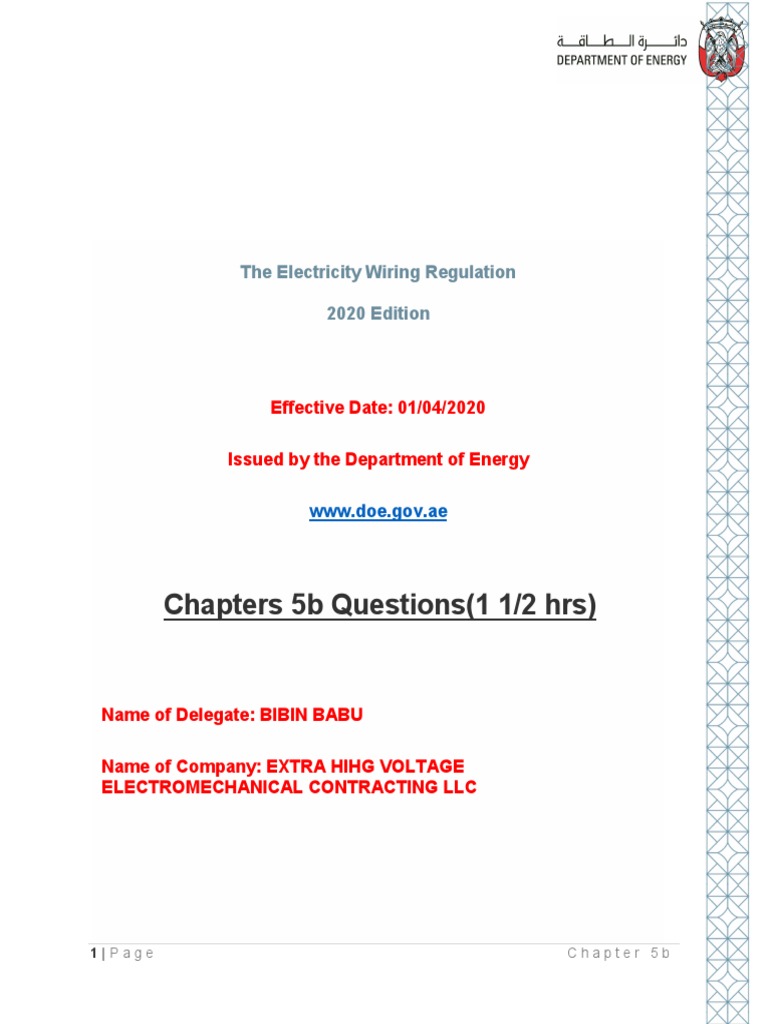 Chapters 5b Exercises | PDF | Physical Quantities | Equipment