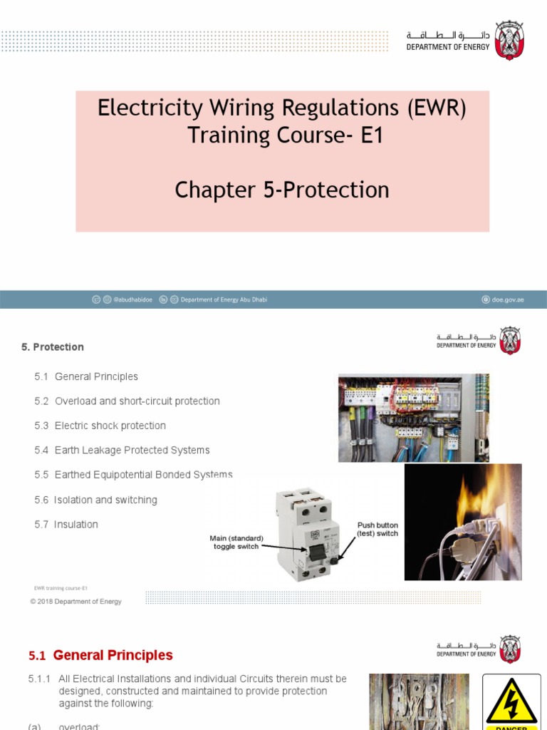 Chapter 5 - Protection (2020 Edition) | PDF | Electrical Wiring | Physical Quantities
