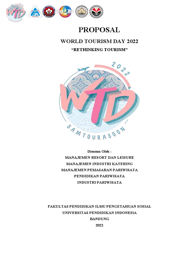 Proposal World Tourism Day 2022 (Rethinking Tourism) | PDF