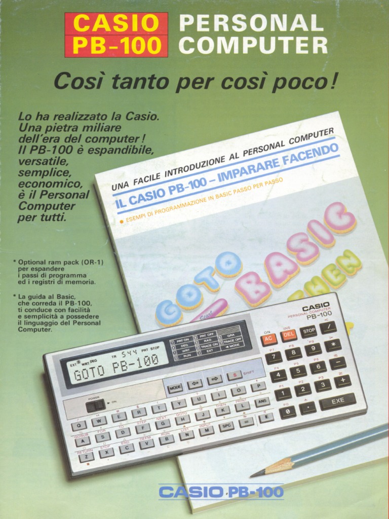 Casio PB-100 | PDF