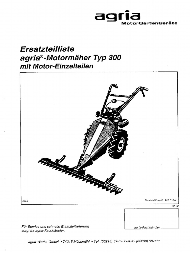 agria 0300 | PDF