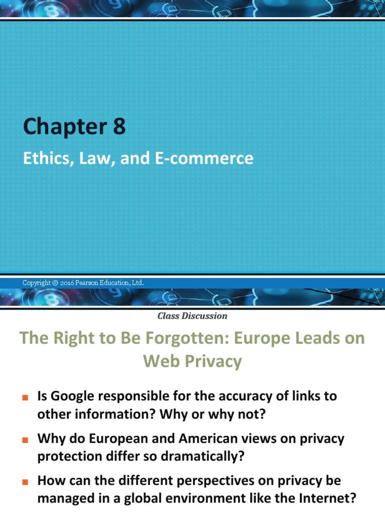 Ethics, Law, and E-Commerce | PDF | Privacy | Net Neutrality