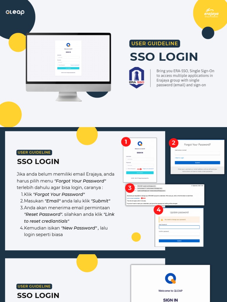 Sso Login User Guideline Pdf