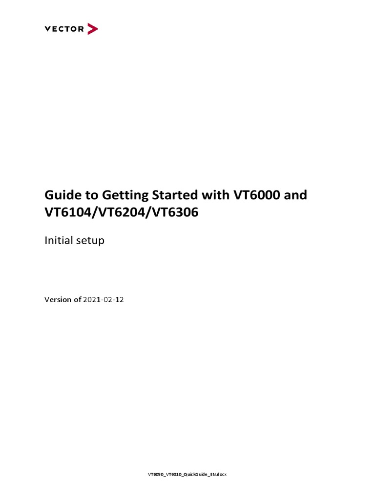VT6050_VT6010_QuickGuide_EN | PDF | Port (Computer Networking) | Transmission Control Protocol